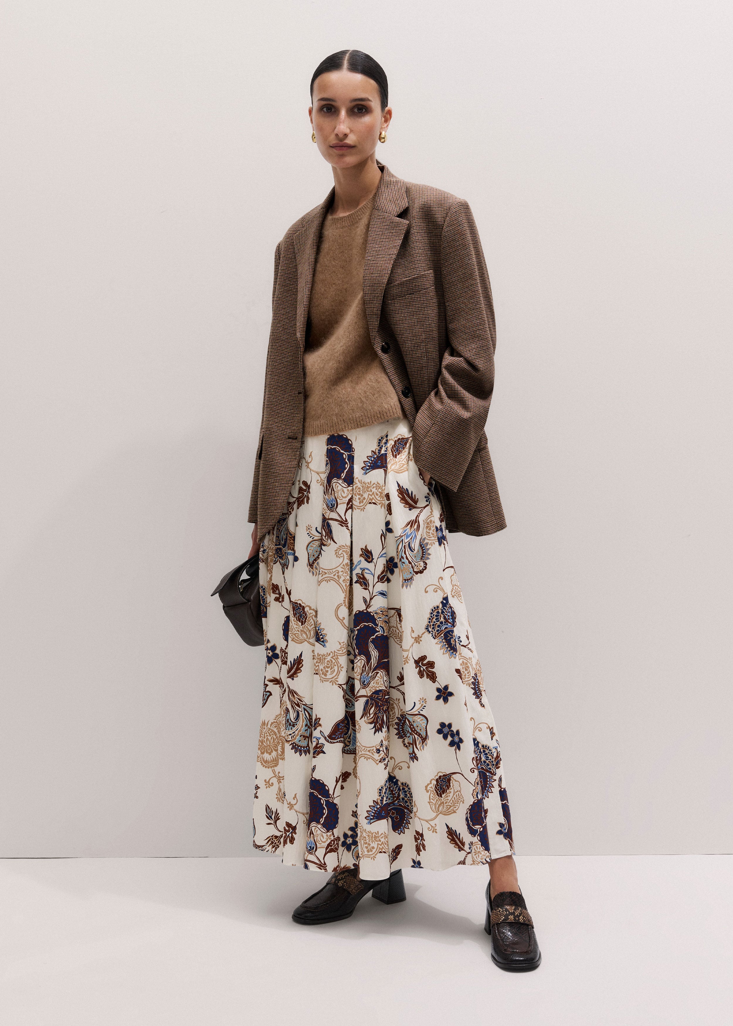 ME+EM ME+EM Grand Paisley Print Maxi Skirt
